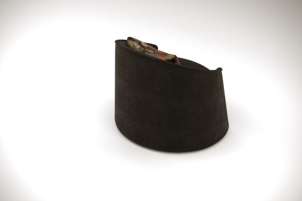 3D model Retro Tub Armchair with Pillow - TurboSquid 1909191