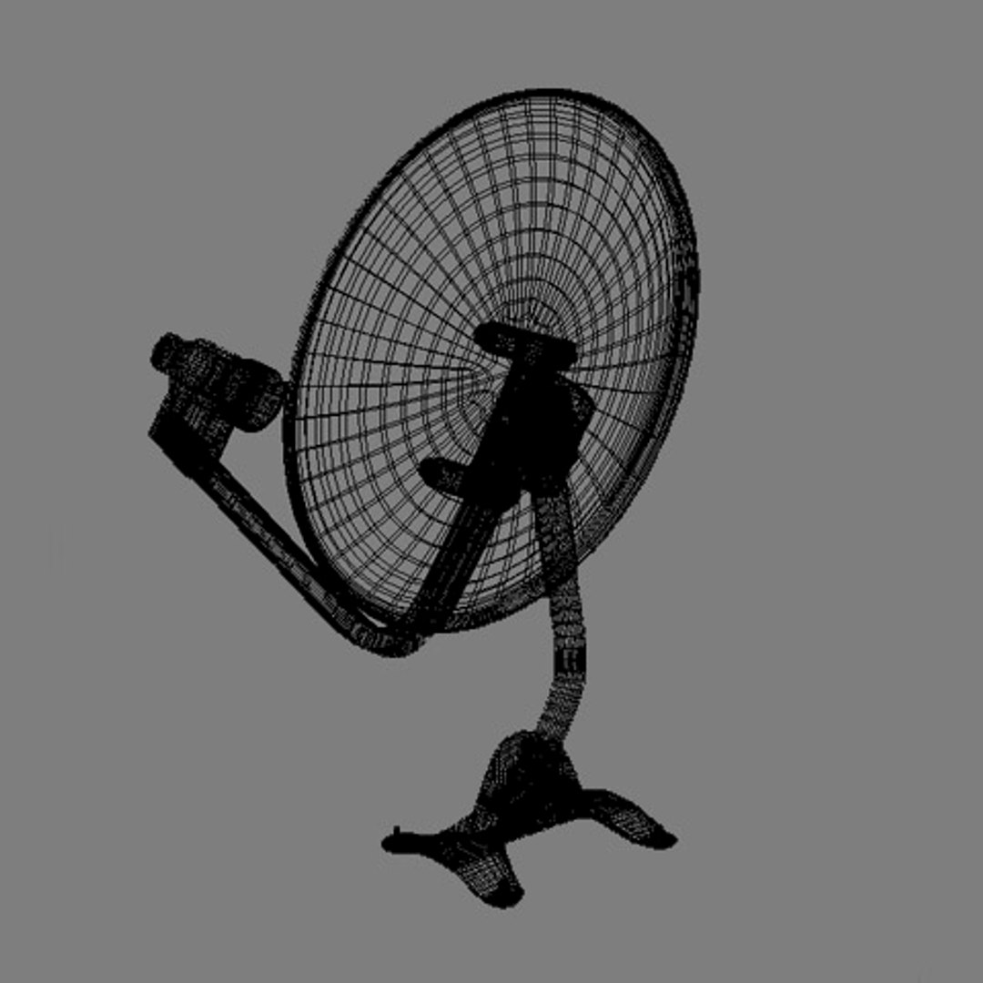parabolic antena 3d model