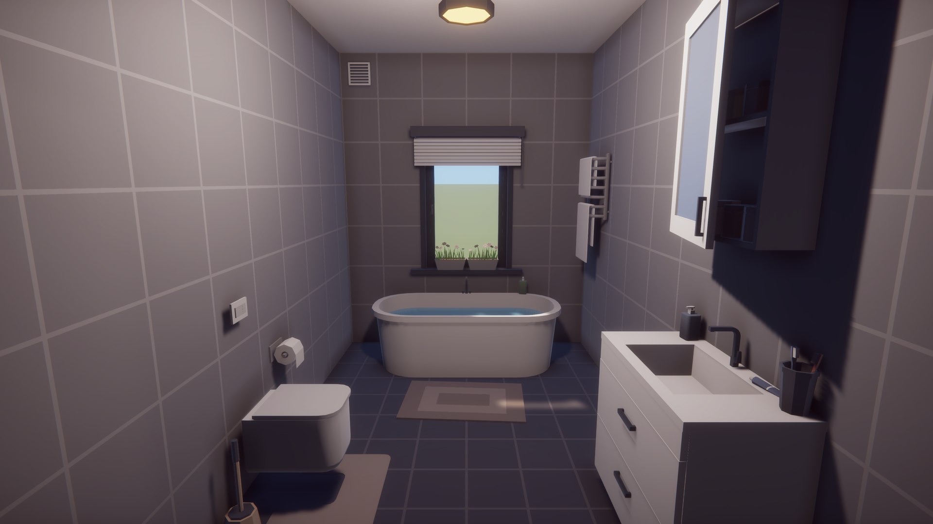 Low Poly House Interior And Exterior 3D Model - TurboSquid 1869976