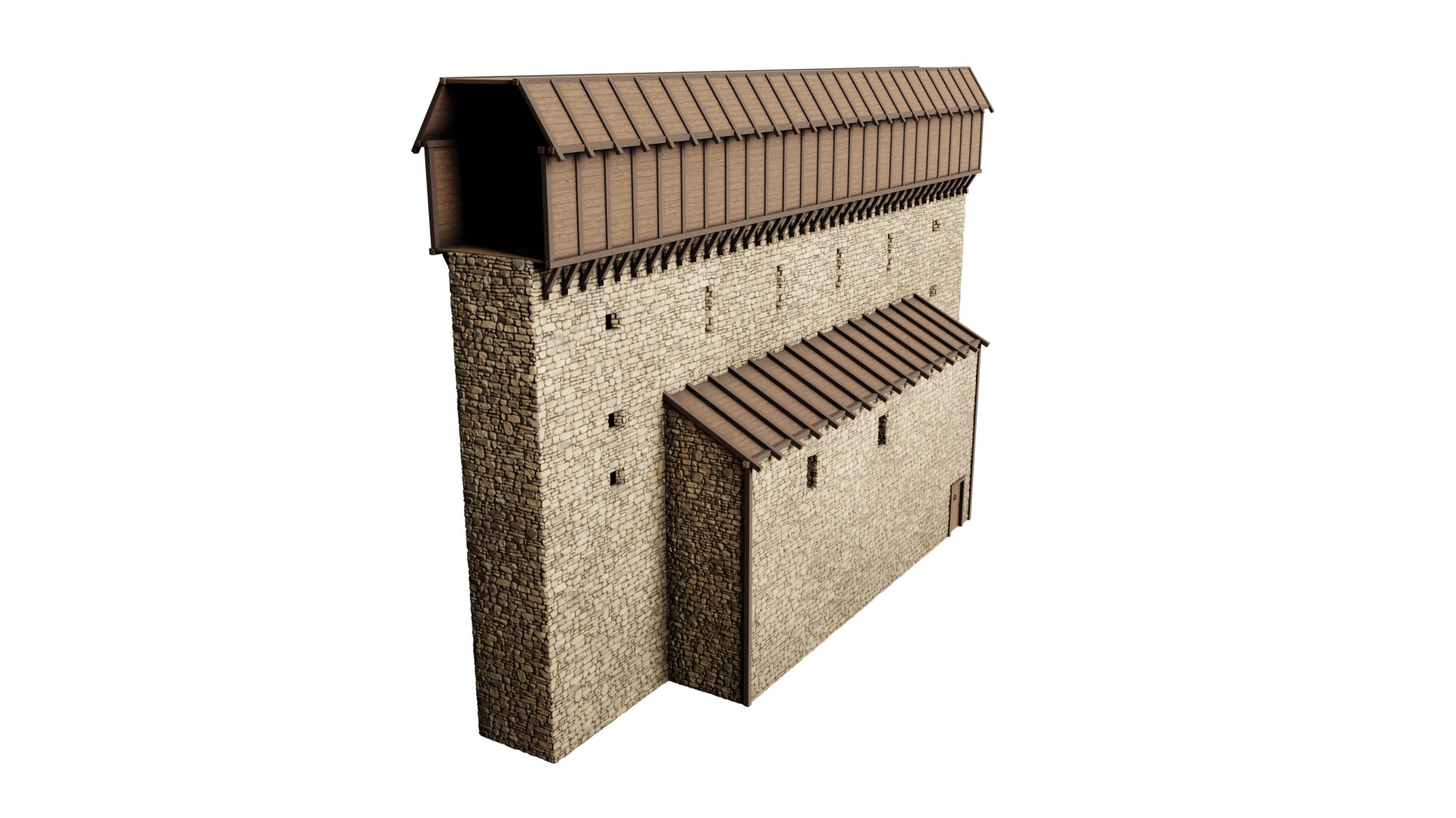 Medieval Wall Iv 3D Model - TurboSquid 1643814