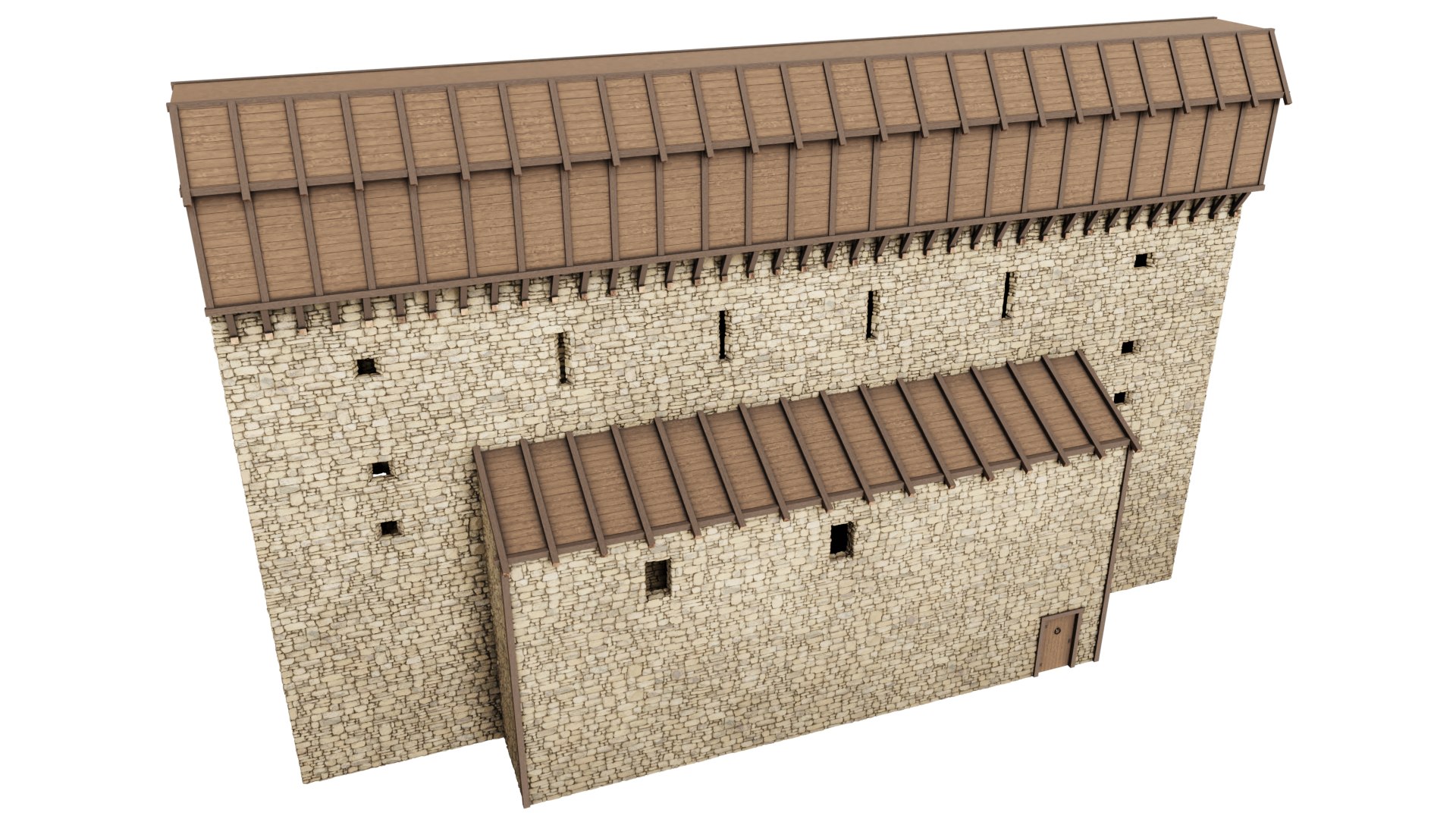 Medieval Wall Iv 3D Model - TurboSquid 1643814