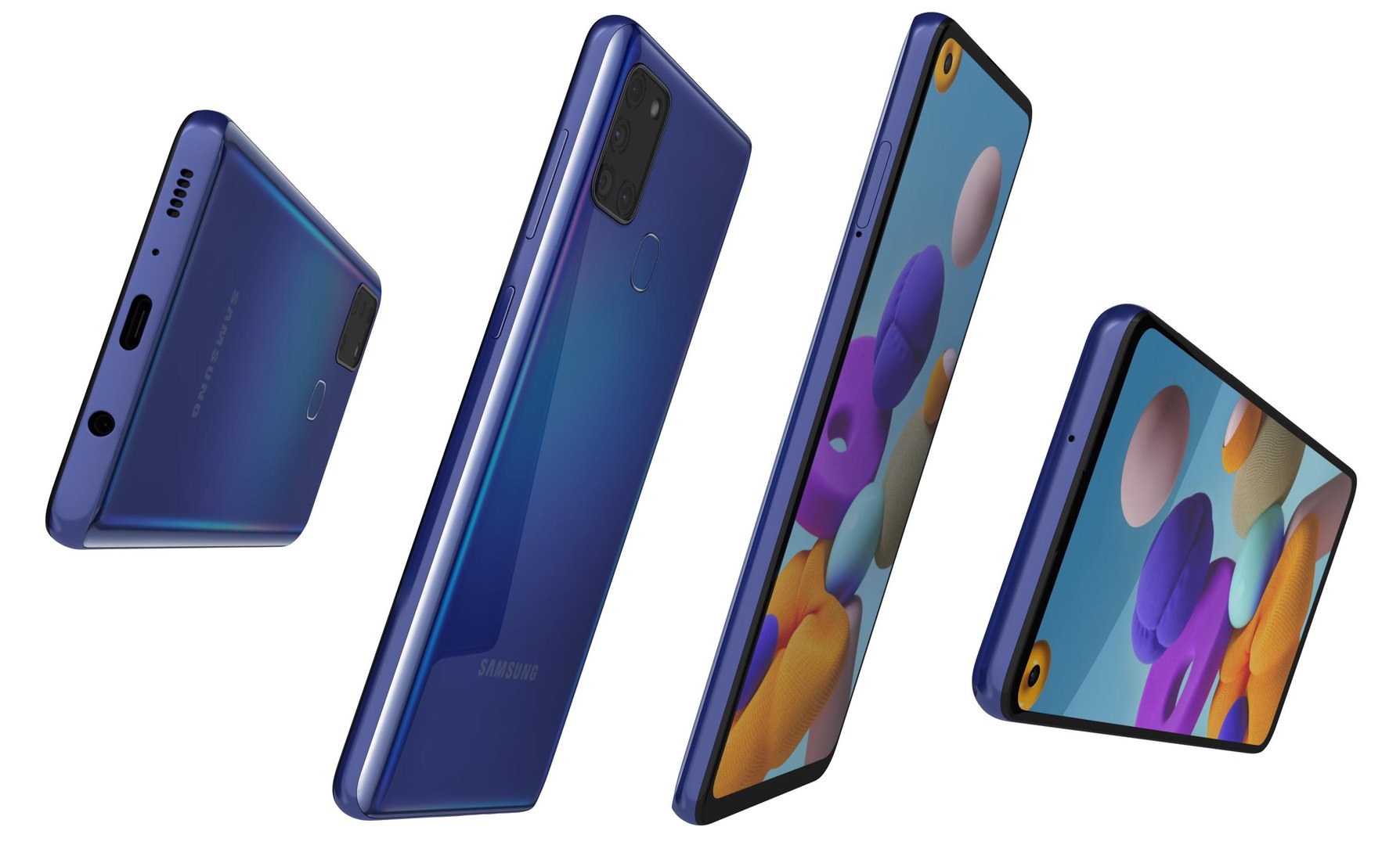 Samsung Galaxy A21s Blue 3D Model - TurboSquid 1573301