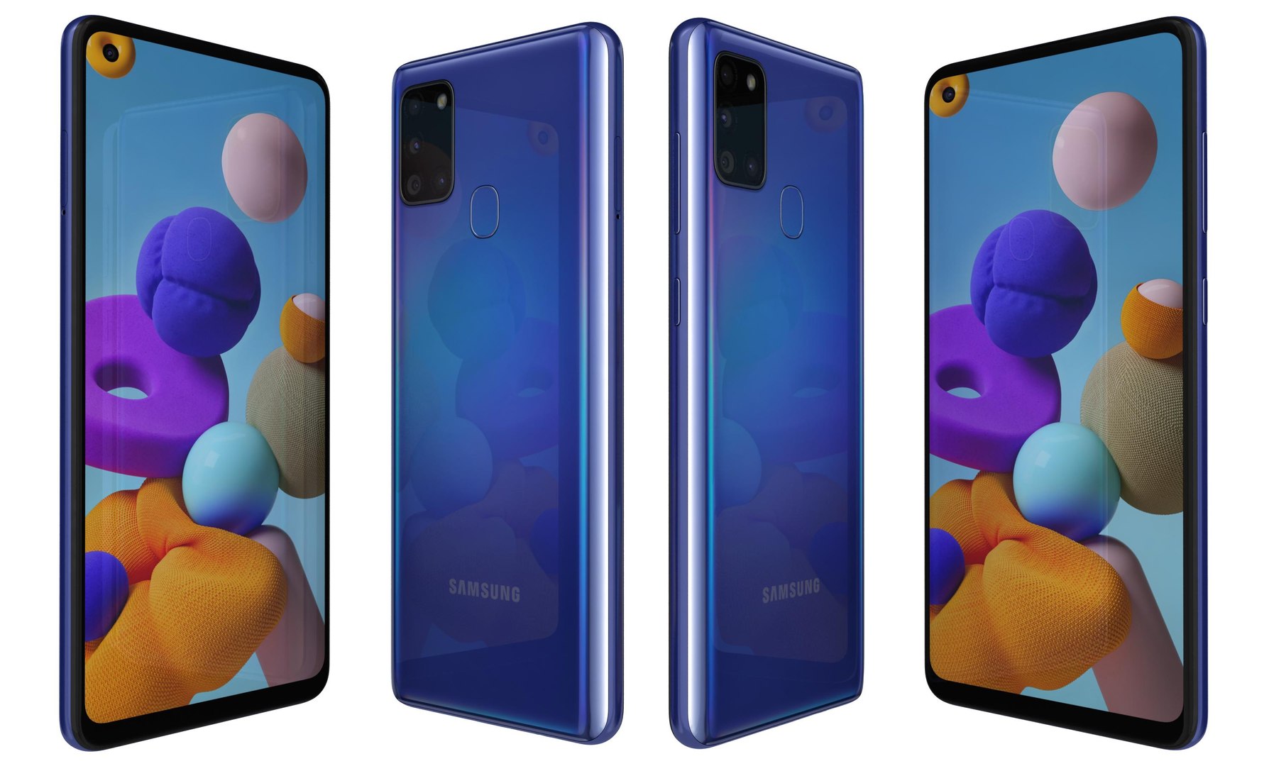 Samsung Galaxy A21s Blue 3D Model - TurboSquid 1573301