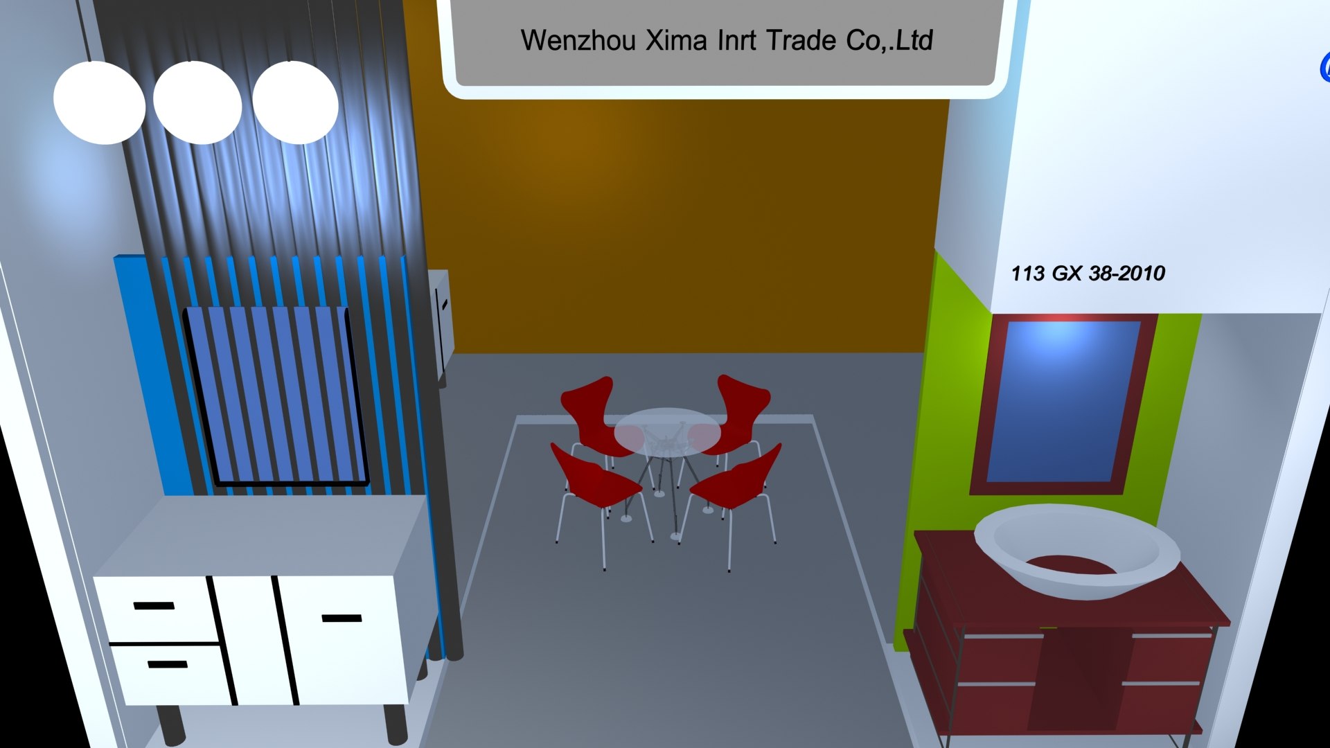 3D 1 Side Open Stand Booth Model - TurboSquid 1955038