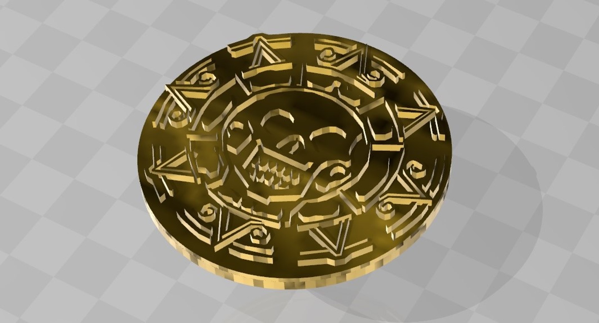 Pirates Caribbean Medal 3D Model - TurboSquid 1425845
