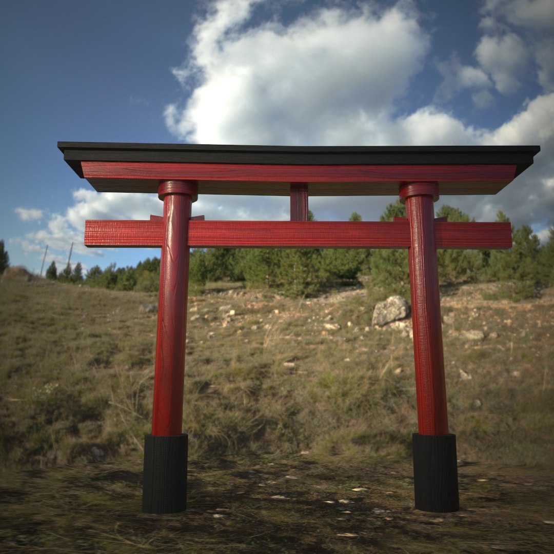 Japanese Torii Gate 3d Model