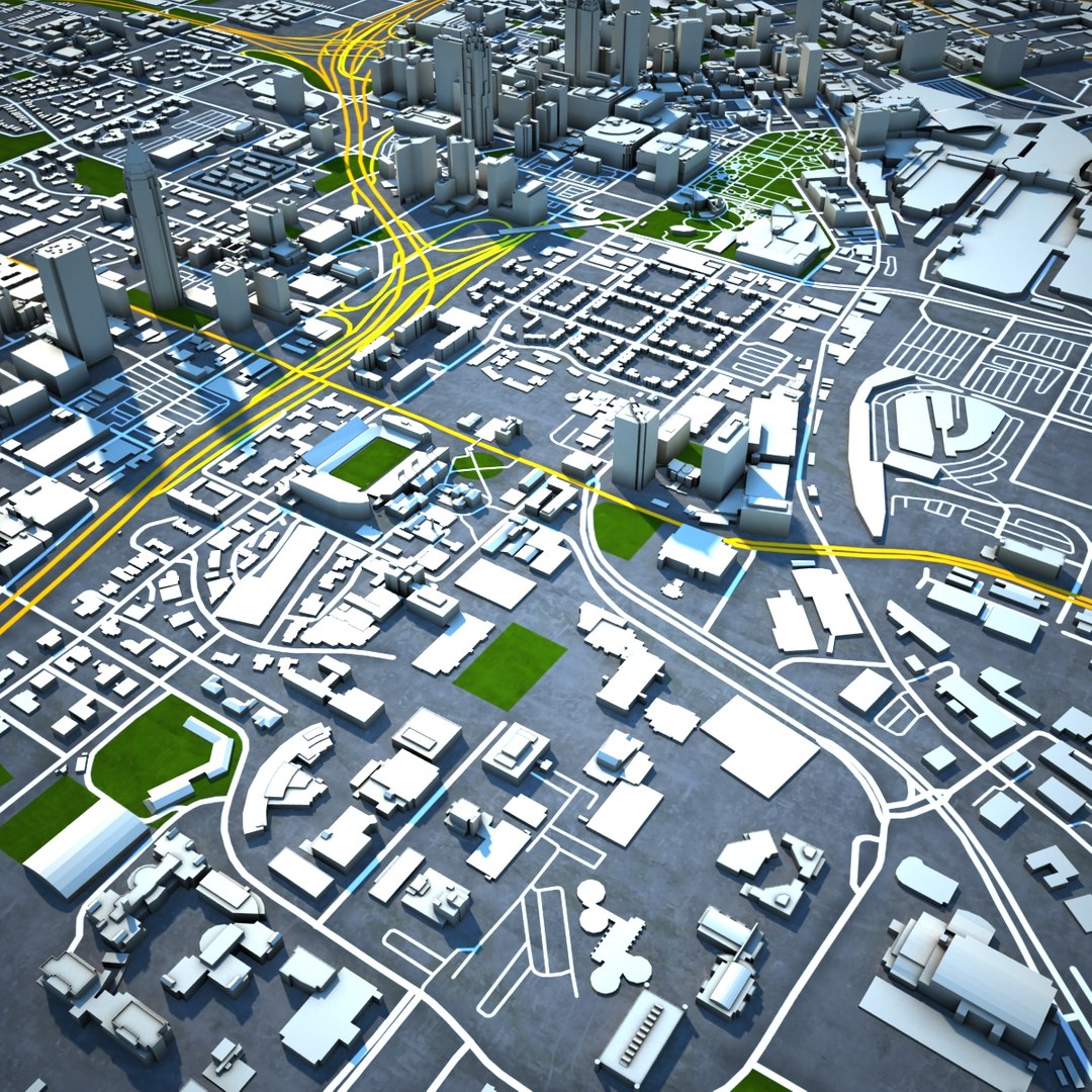 Atlanta Skyline 3d Model