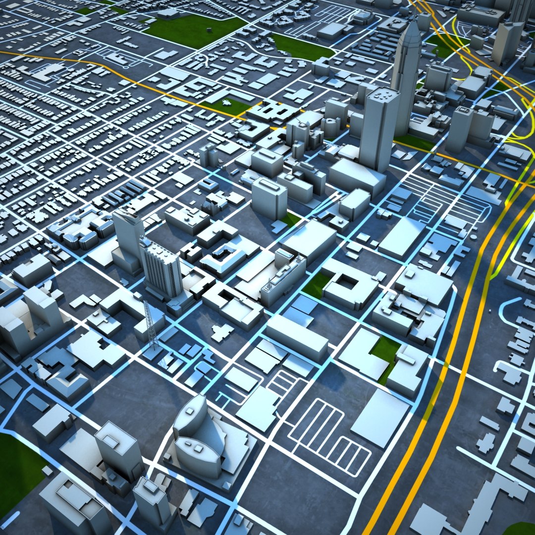 Atlanta Skyline 3d Model