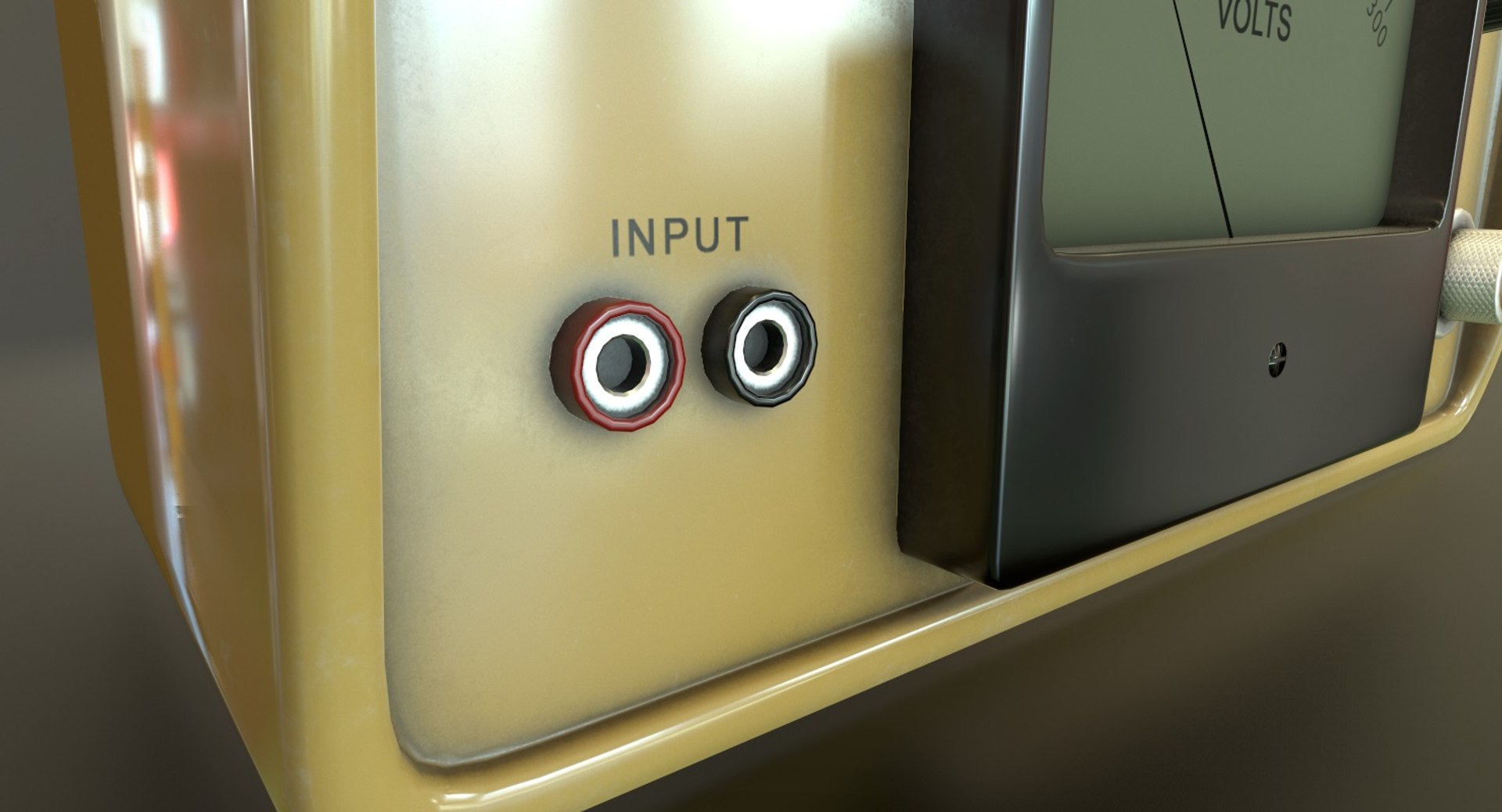 3D Model Voltmeter Ready Pbr - TurboSquid 1203560