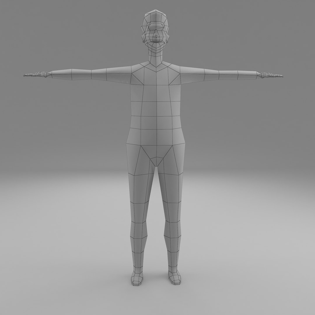 Man Base Mesh 3D Model - TurboSquid 1690104
