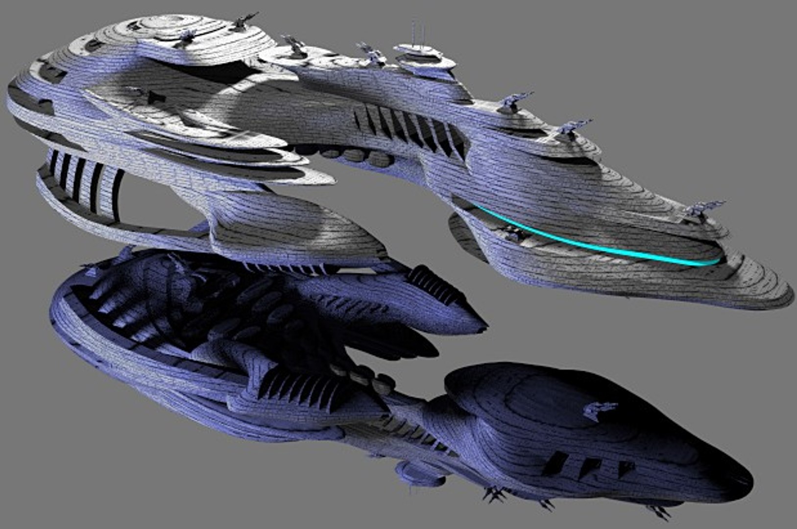 alien ship 3d 3ds