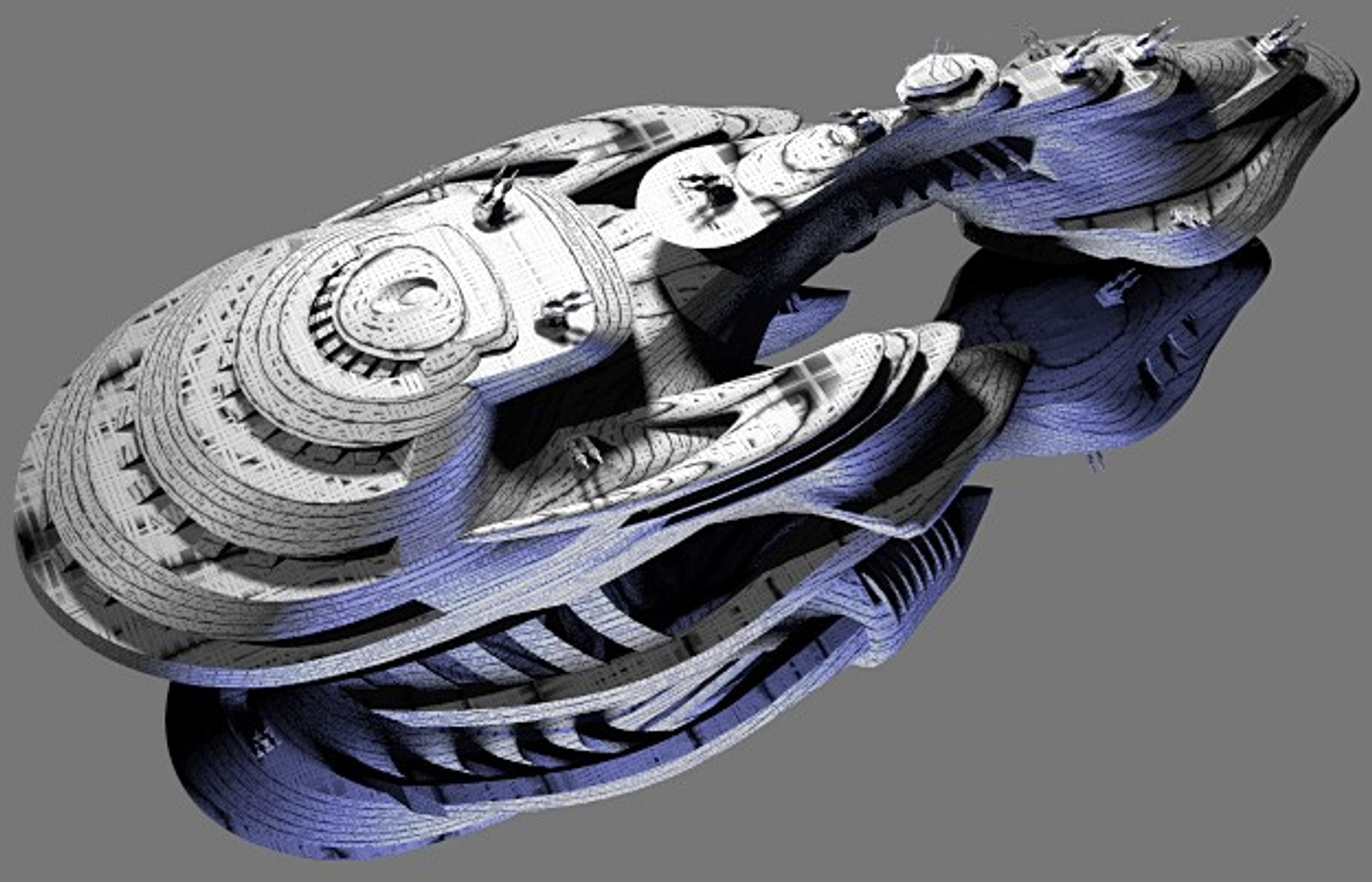 alien ship 3d 3ds