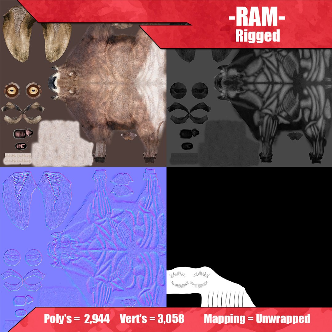 3d Ram Model