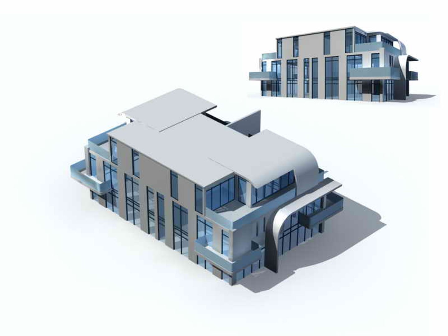 3d model of exterior rendering
