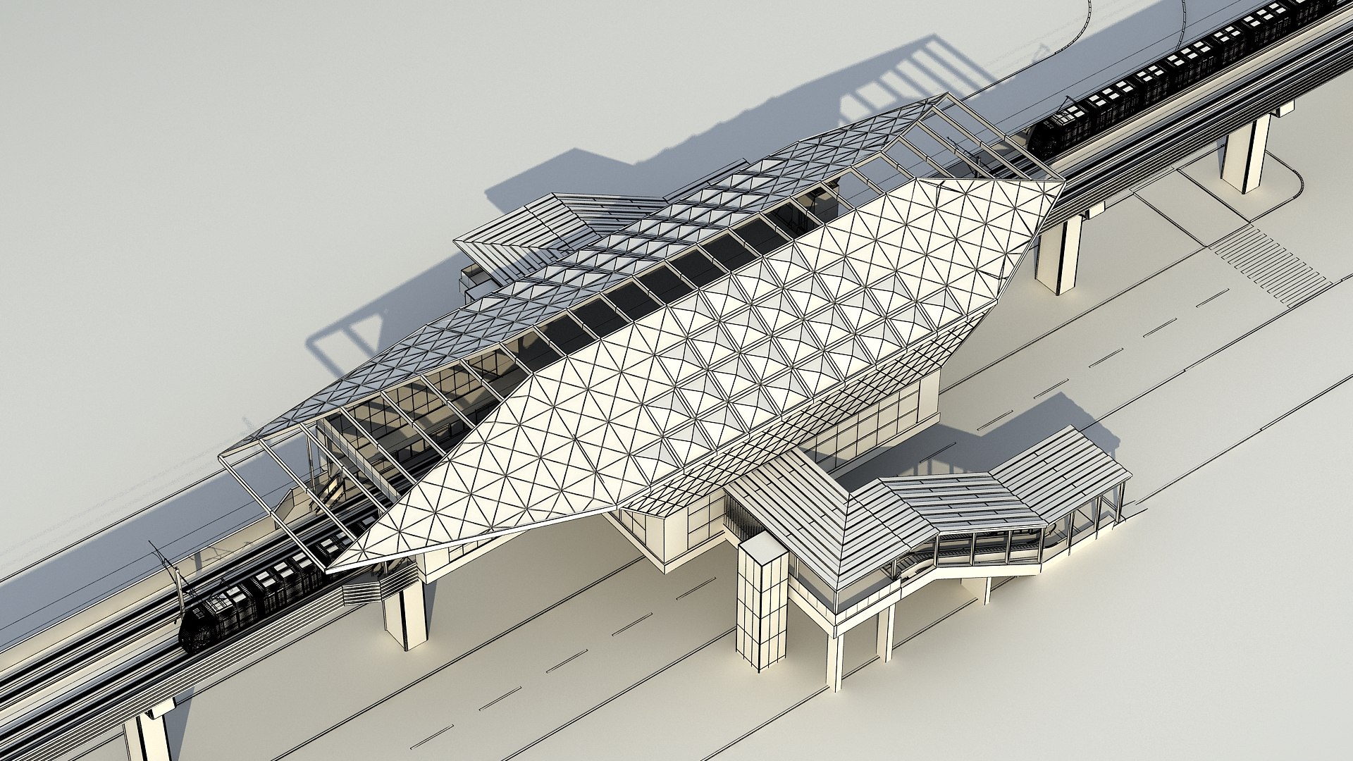 Light Rail Station 03 3D Model - TurboSquid 1725573
