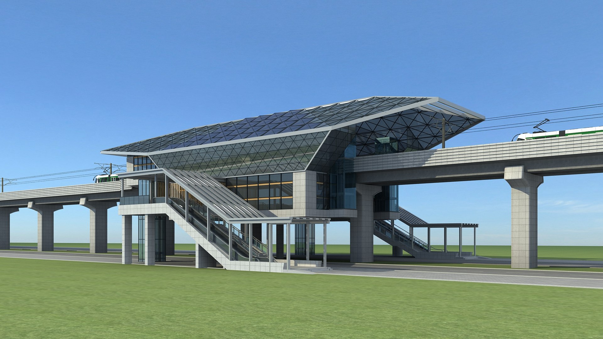 Light Rail Station 03 3D Model - TurboSquid 1725573