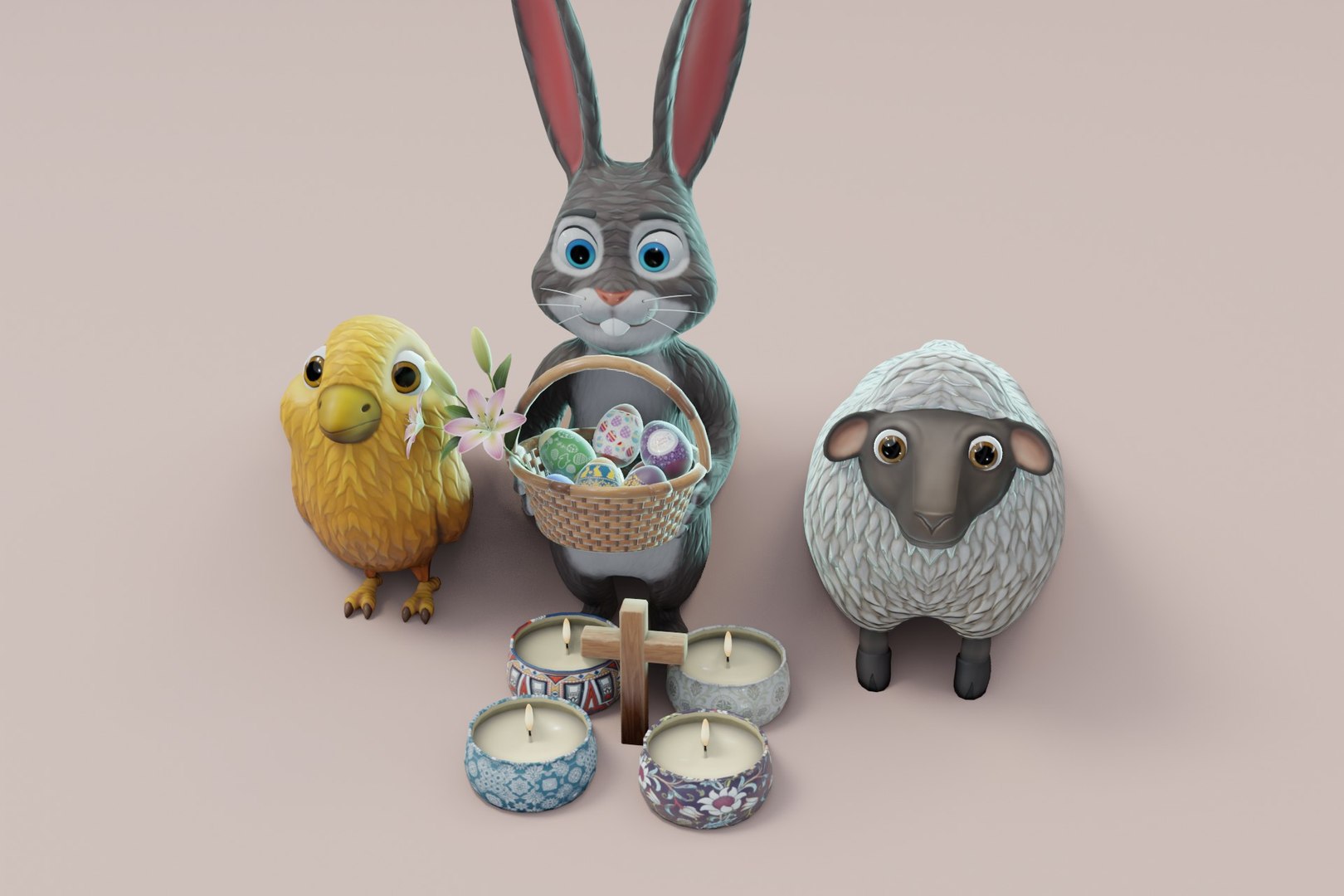 Easter Bunny 3D Model - TurboSquid 1504209
