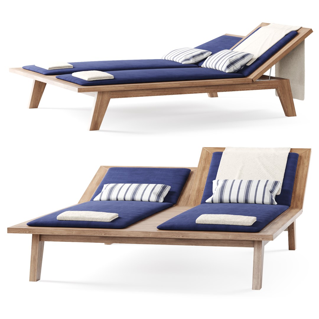 3D tea house sunbed - TurboSquid 1651375