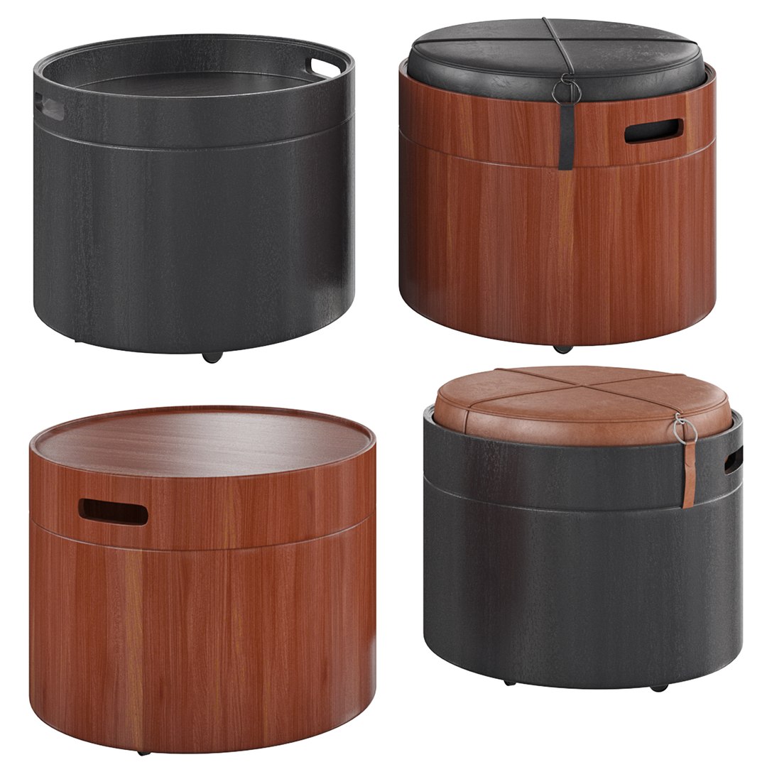 3D Pouf Table Stoll 50 - TurboSquid 1880802