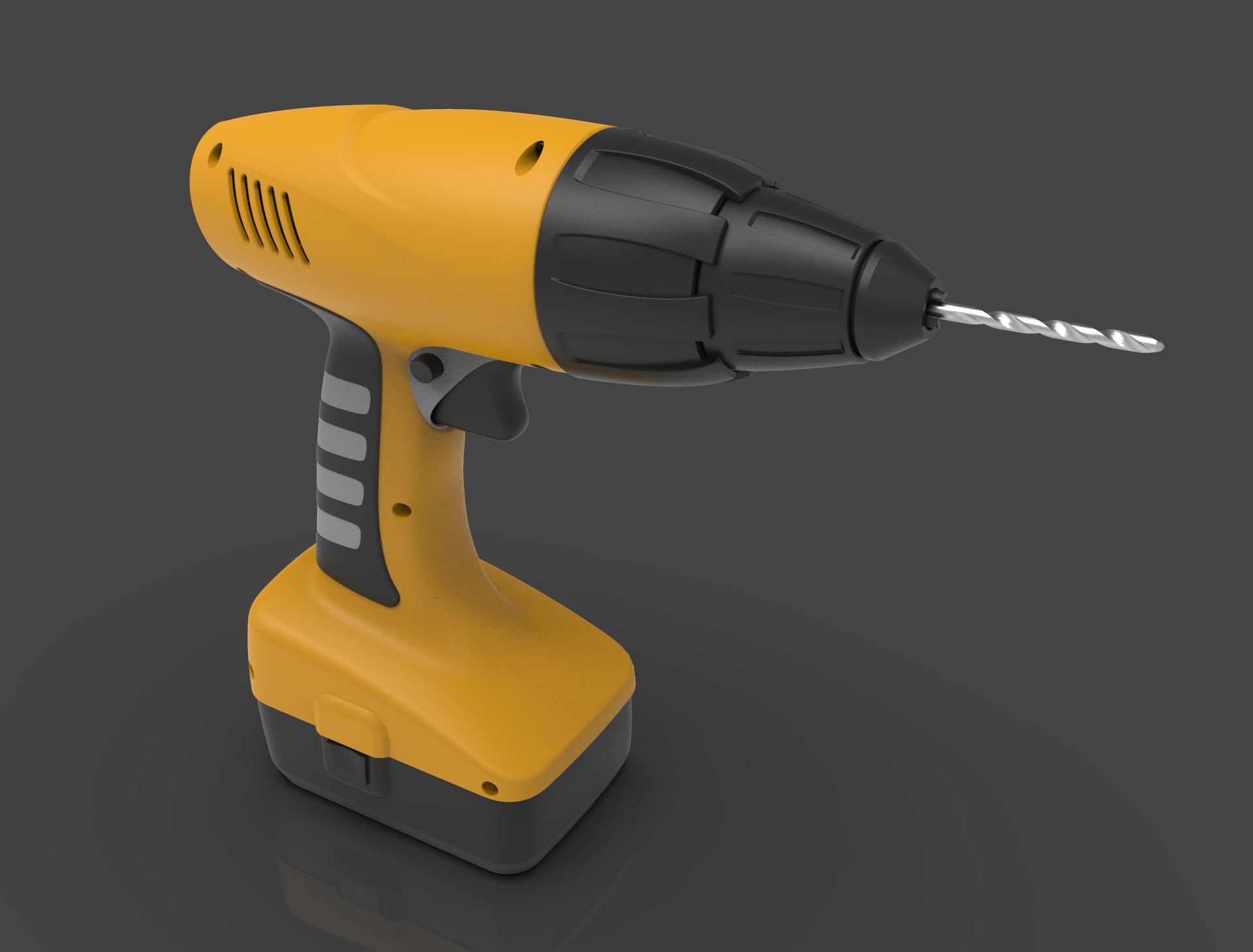 Cordless Drill Machine 3D model - TurboSquid 1830521