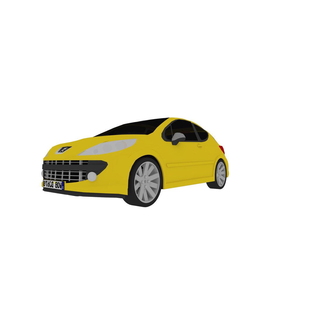 modelo 3d CARRO PEUGEOT 207 - TurboSquid 2138604