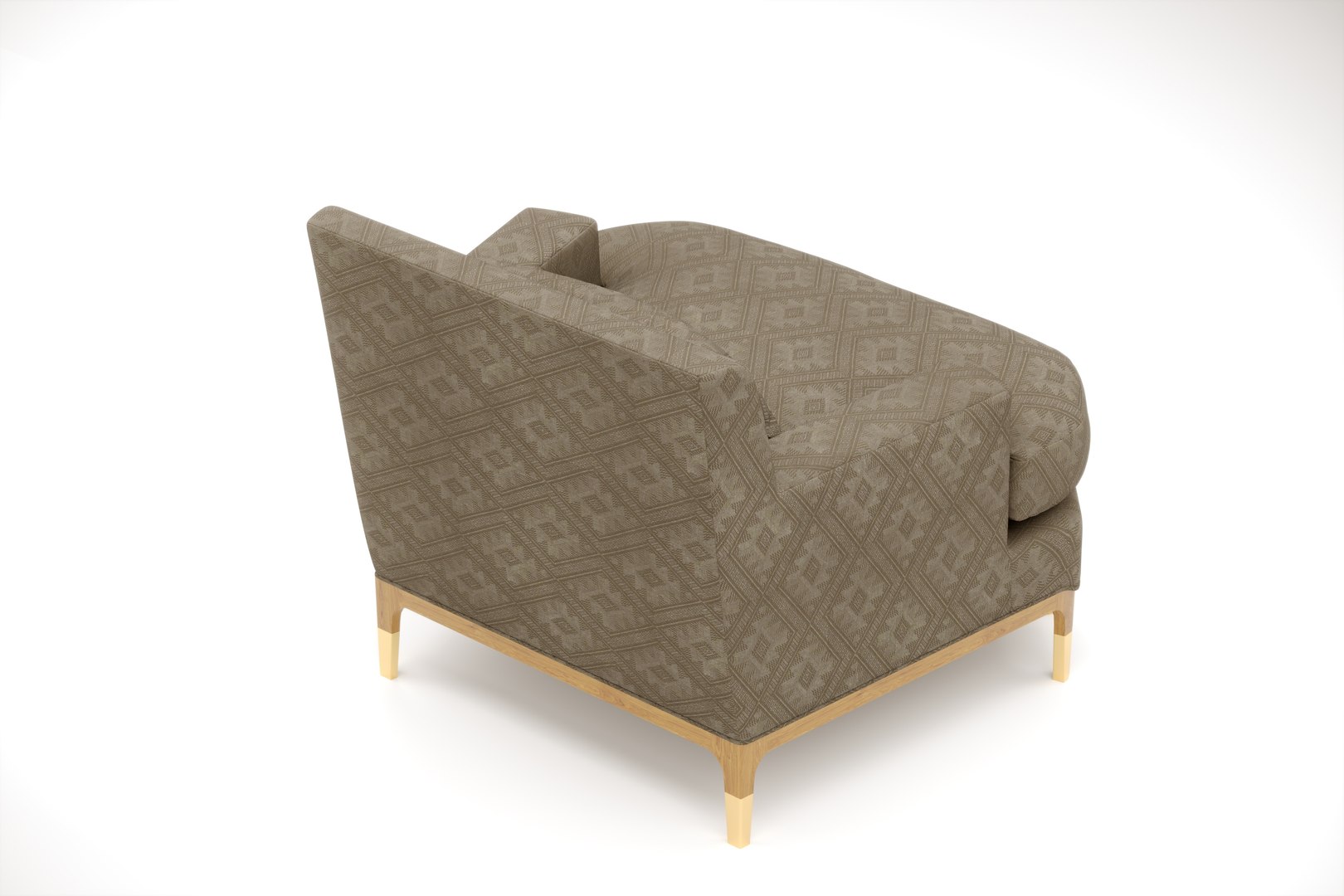 Cubist Lounge Chair With Cushion 3D - TurboSquid 1909170