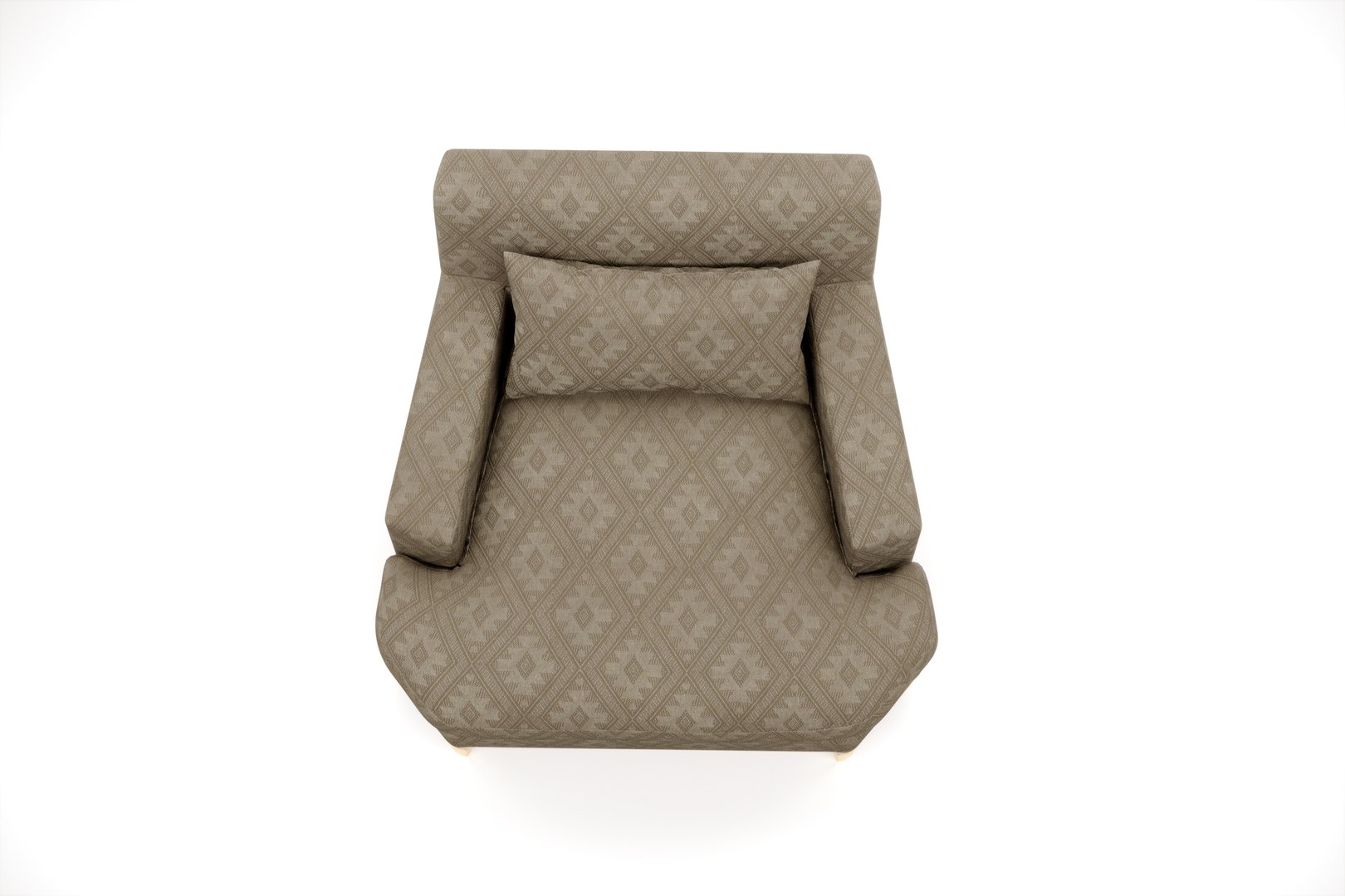 Cubist Lounge Chair With Cushion 3D - TurboSquid 1909170