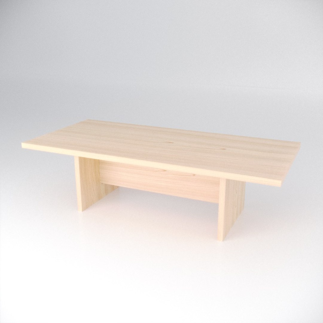 Free Wood Table 3D Model - TurboSquid 1260820