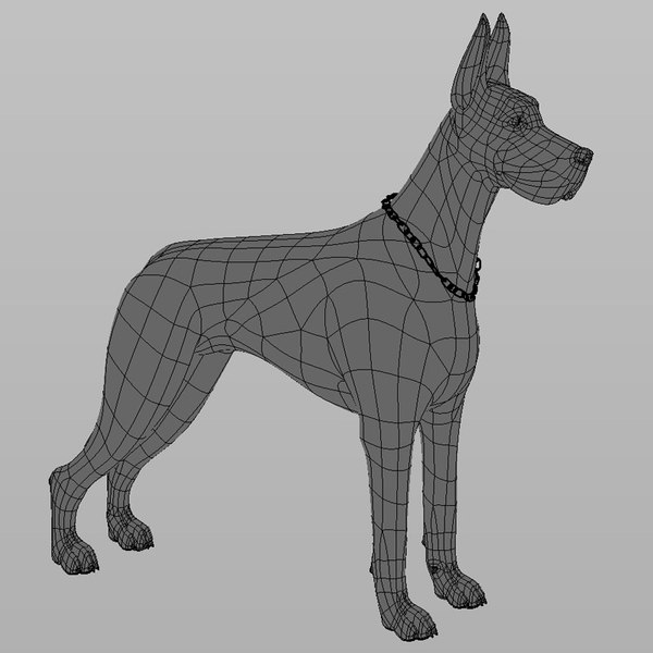 3d extensive dog model