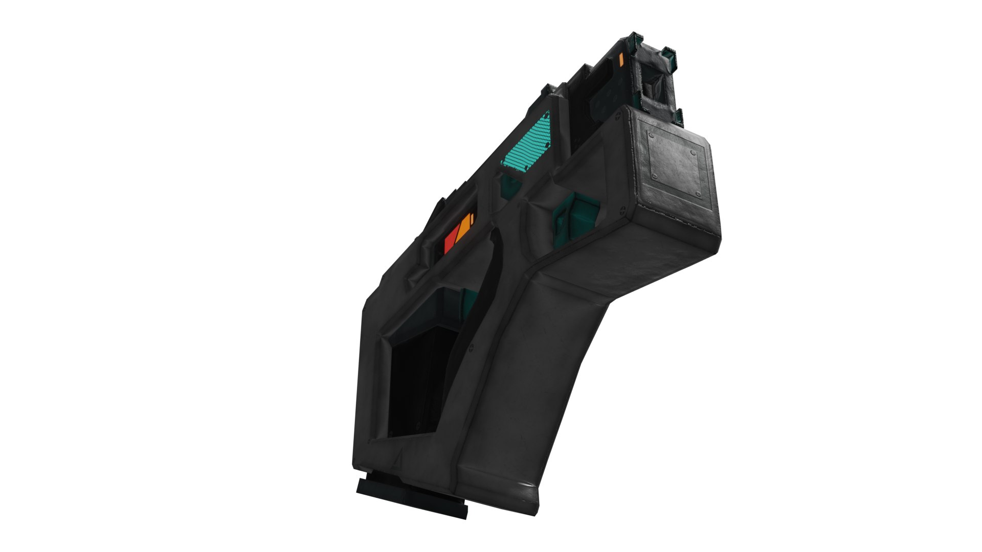 3D Low Poly Sci-fi Metalic Pistol Gun Model - TurboSquid 2055693