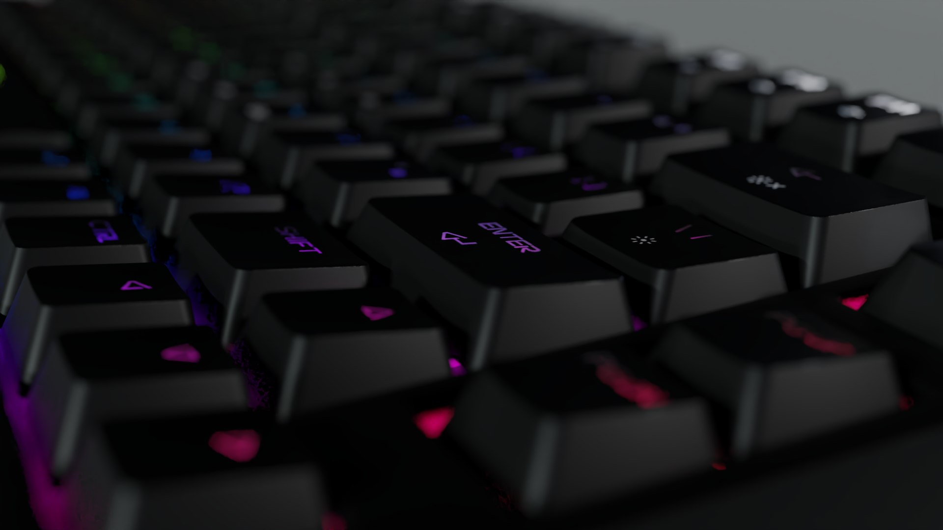 3D Model VortexSeries GT-8 Wireless RGB Mechanical Keyboard Smokey ...