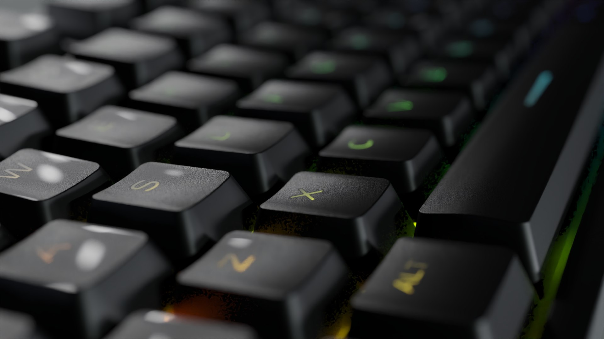 3D Model VortexSeries GT-8 Wireless RGB Mechanical Keyboard Smokey ...