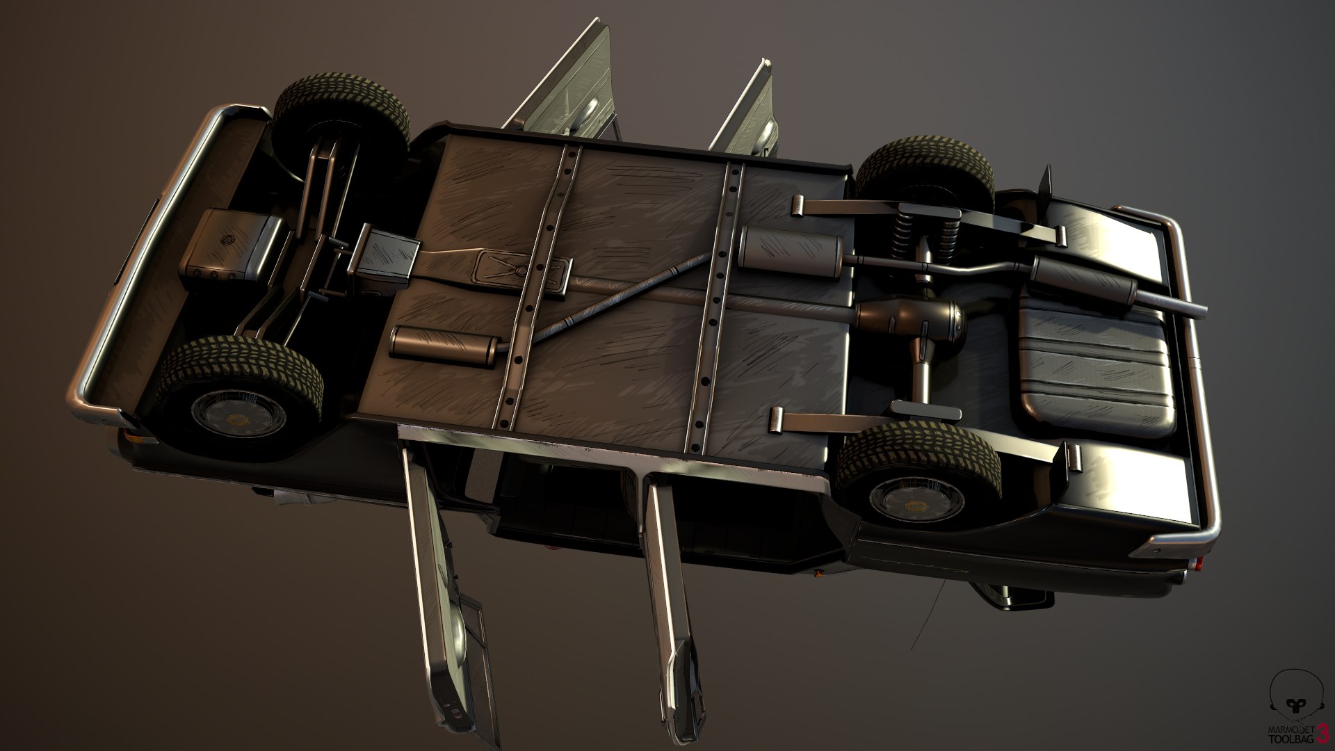 3D Stylized Police Car Model - TurboSquid 1579961