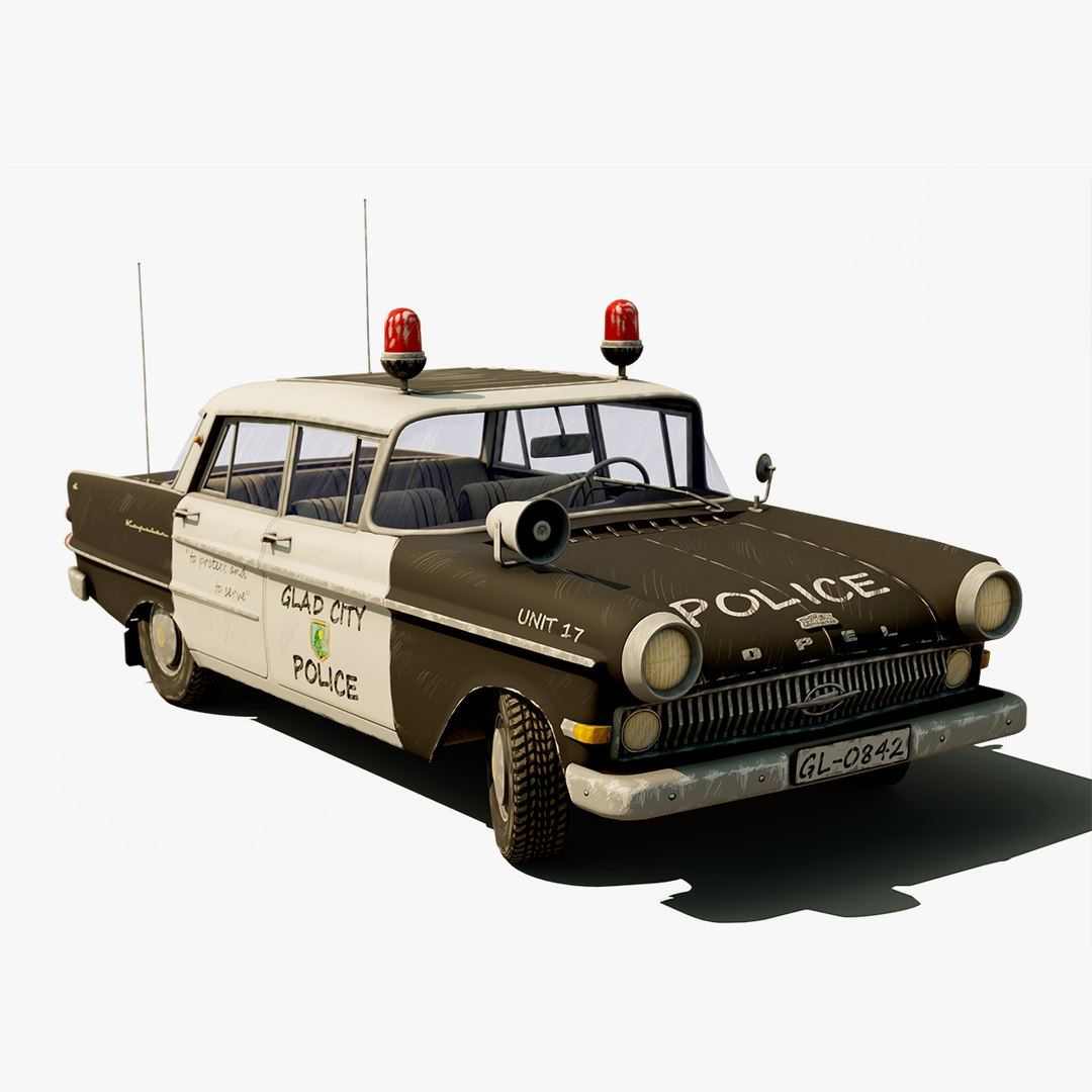 3D Stylized Police Car Model - TurboSquid 1579961