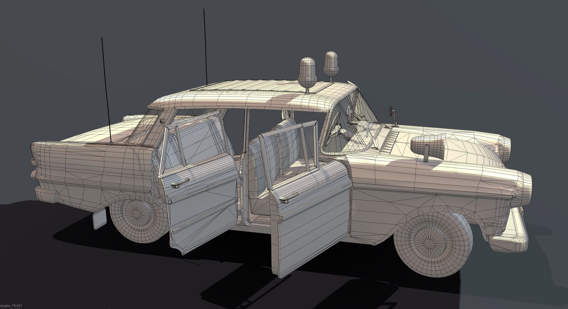 3D Stylized Police Car Model - TurboSquid 1579961
