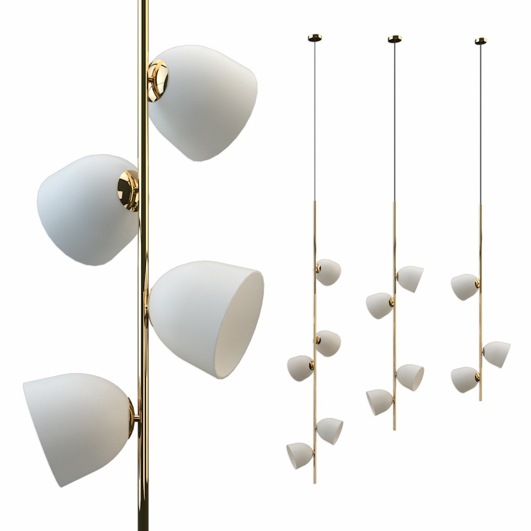 3D Bolle Gallotti Hanging Lamp Model - TurboSquid 1372976