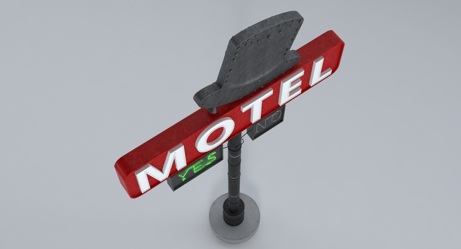 Sign Motel Model - TurboSquid 1291315