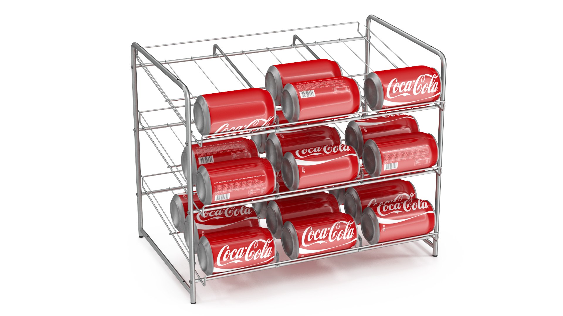Soda Can Dispenser With Cola Cans 3D Model - TurboSquid 2021246