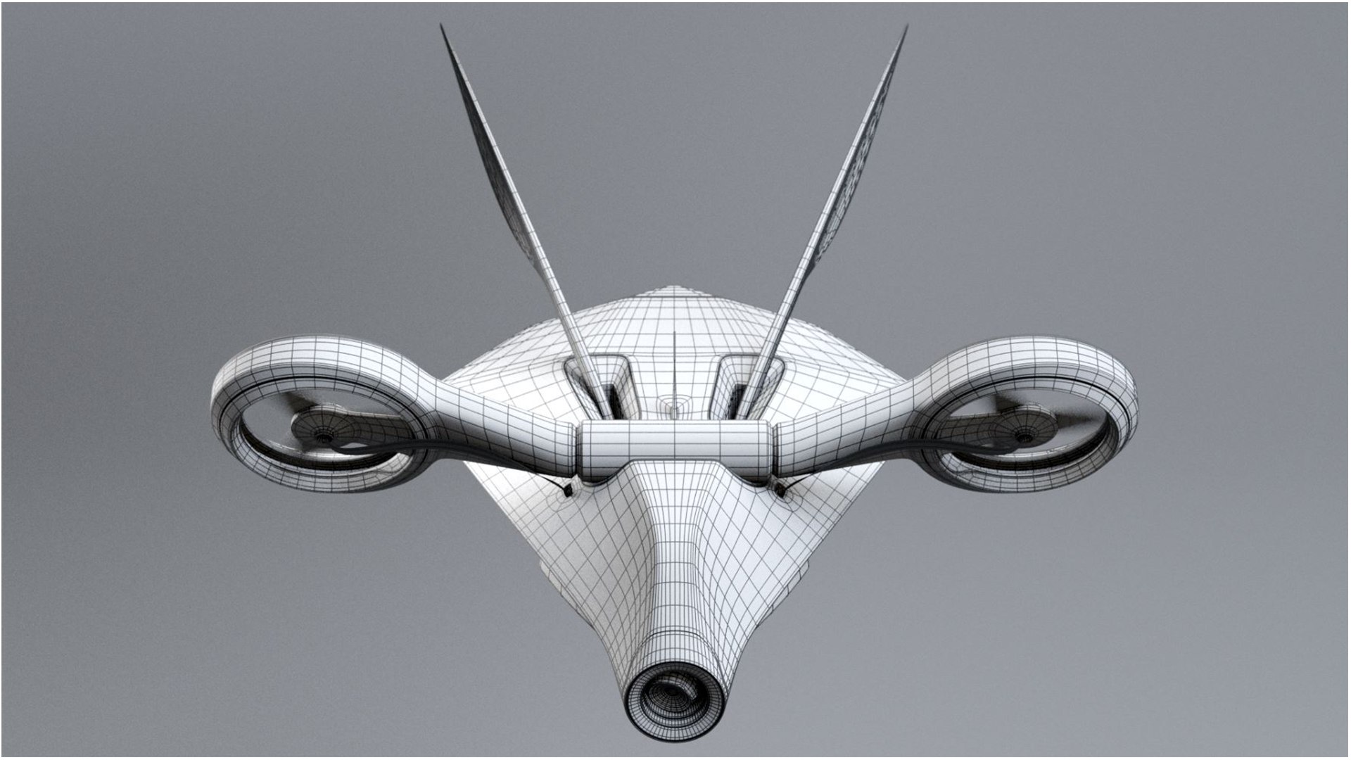 Sci-Fi Surveillance Drone Model - TurboSquid 2221453
