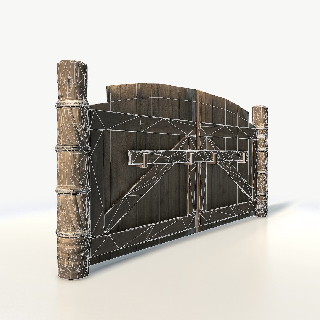 Wooden Gates 3d Max