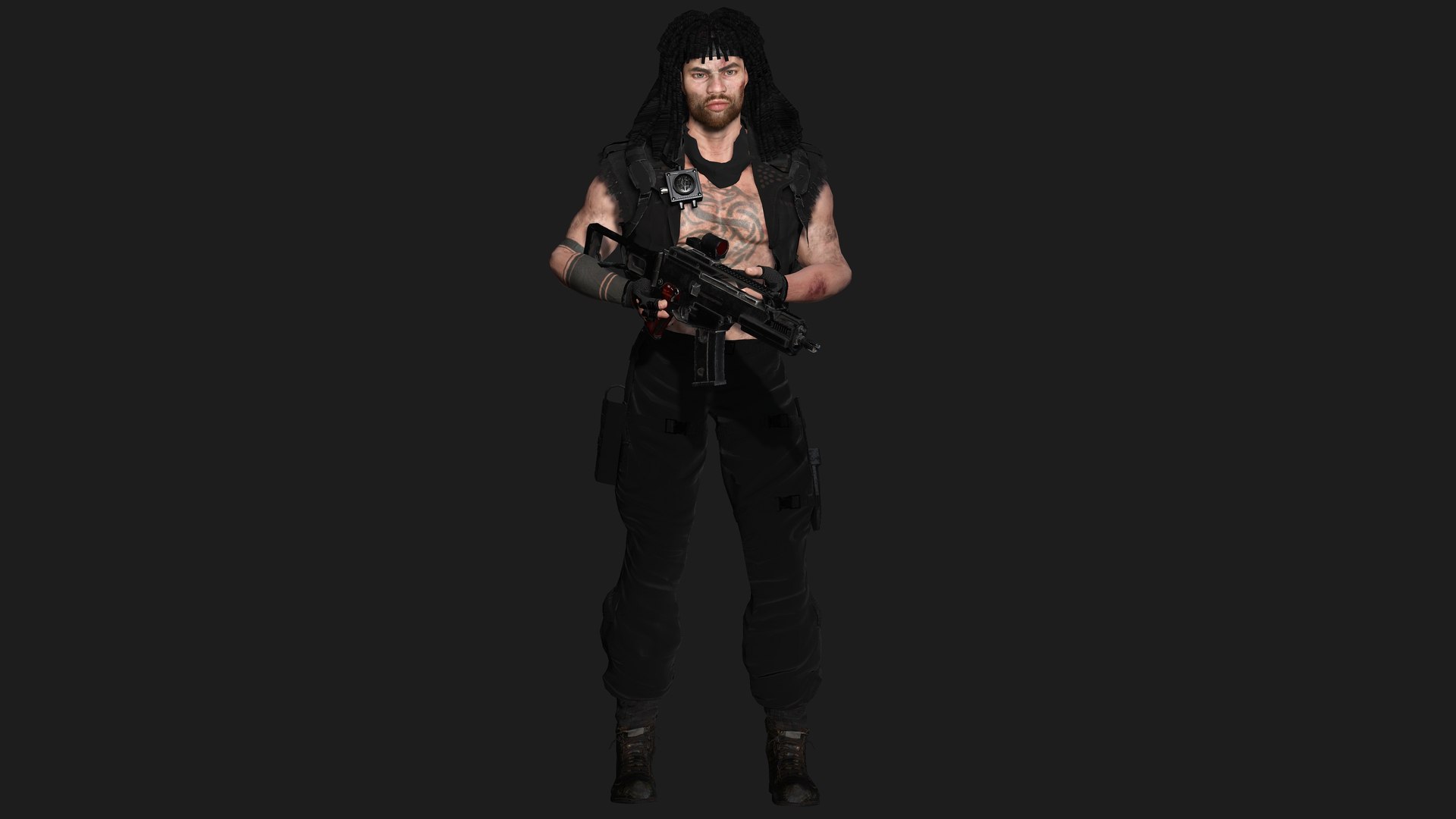 3D AAA 3D REALISTIC MAN CHARACTER -SHOOTER ACTION HEROES RAMBO model ...