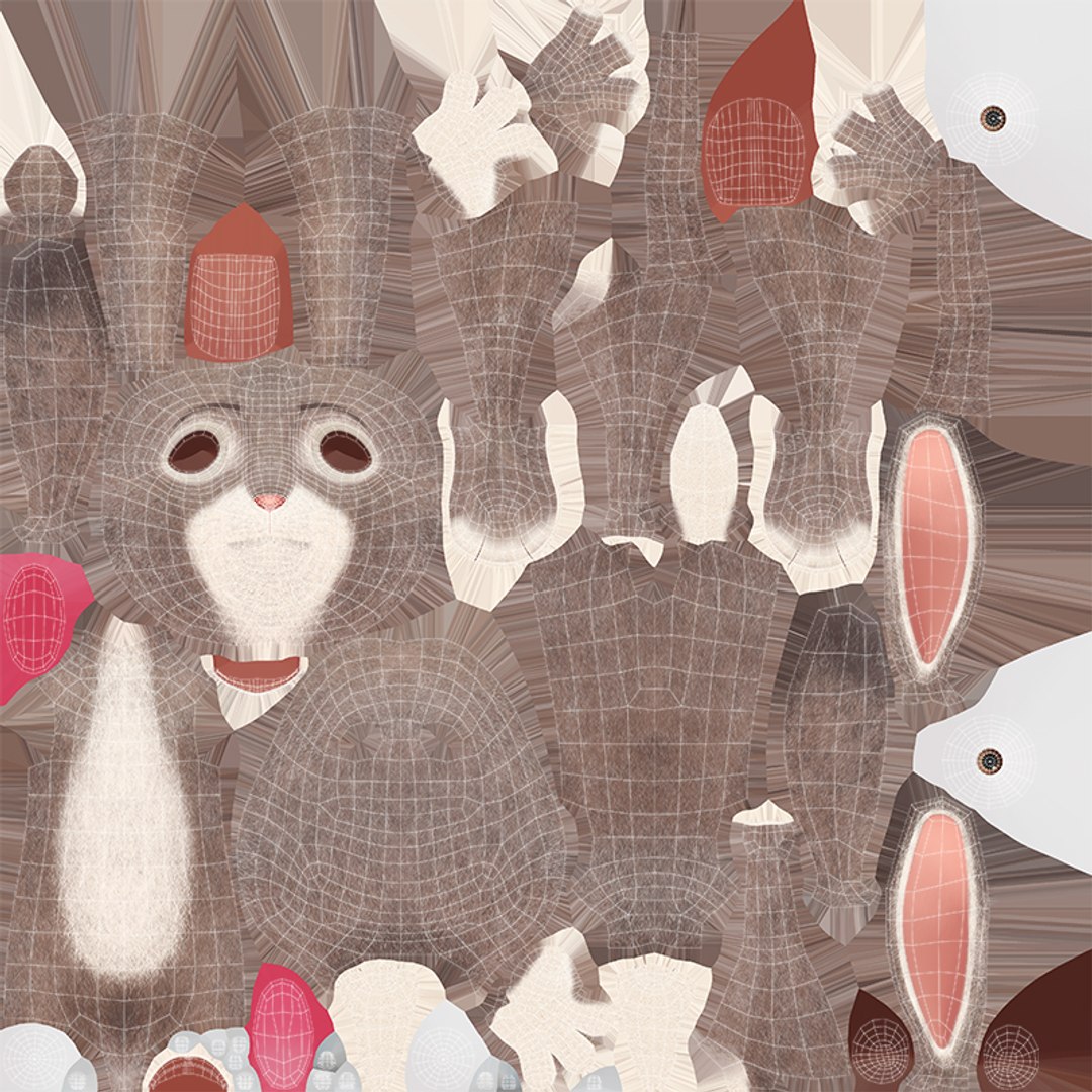 Cartoon Rabbit 3D Model - TurboSquid 2171117