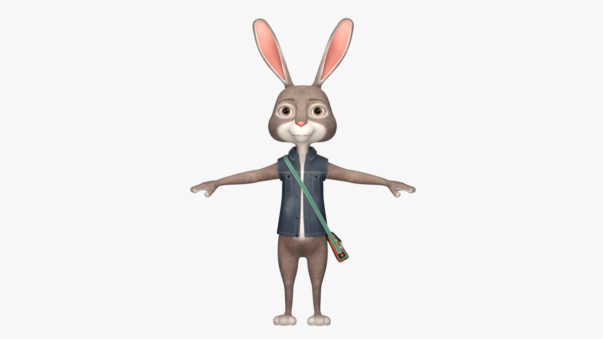 Cartoon Rabbit 3D Model - TurboSquid 2171117
