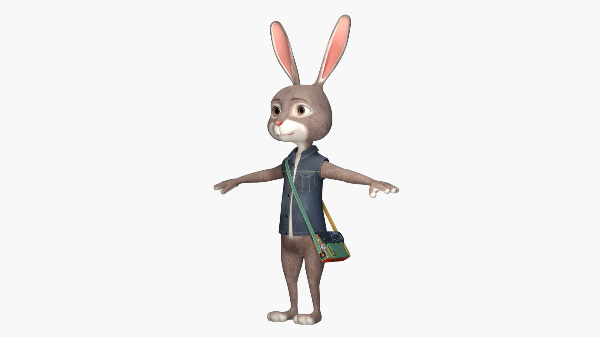 Cartoon Rabbit 3D Model - TurboSquid 2171117