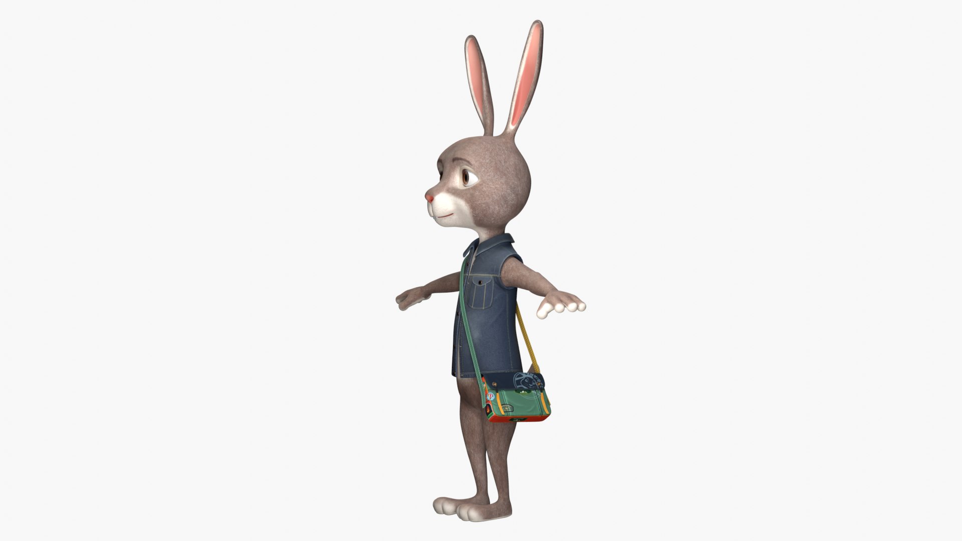 Cartoon Rabbit 3D Model - TurboSquid 2171117
