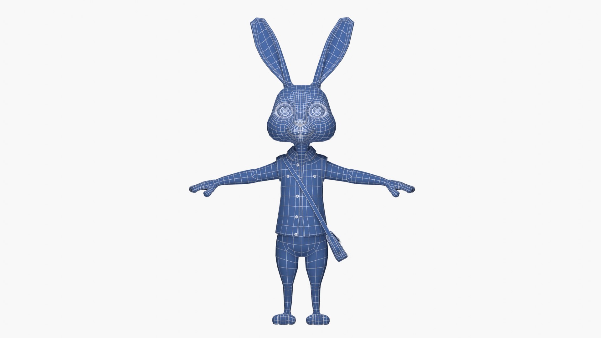 Cartoon Rabbit 3D Model - TurboSquid 2171117