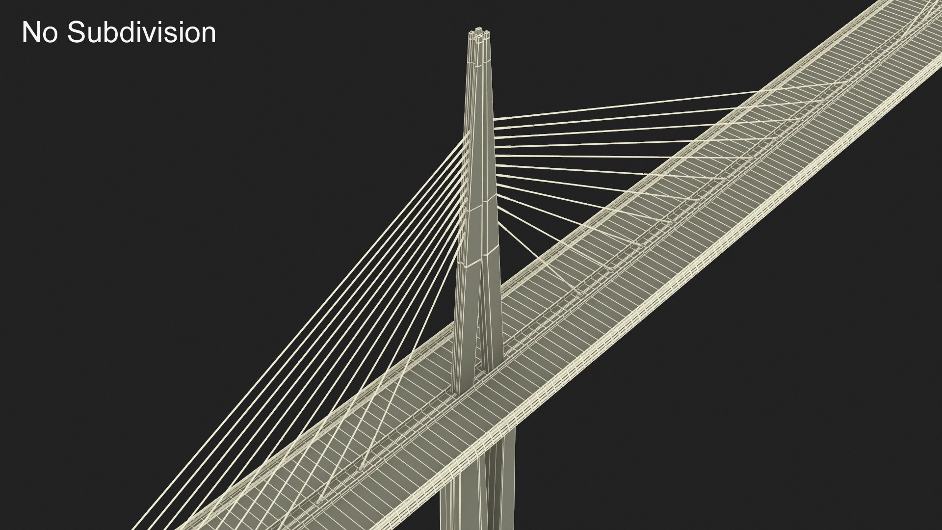 3D Suspension Bridge Millau Viaduct Model - TurboSquid 2266944
