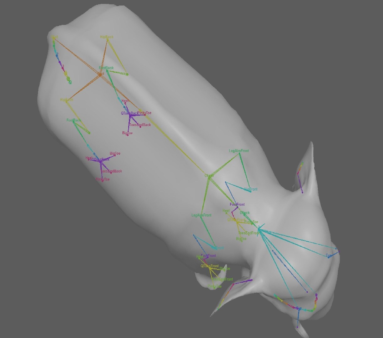 Asian Elephant Rig 3D Model - TurboSquid 1868205