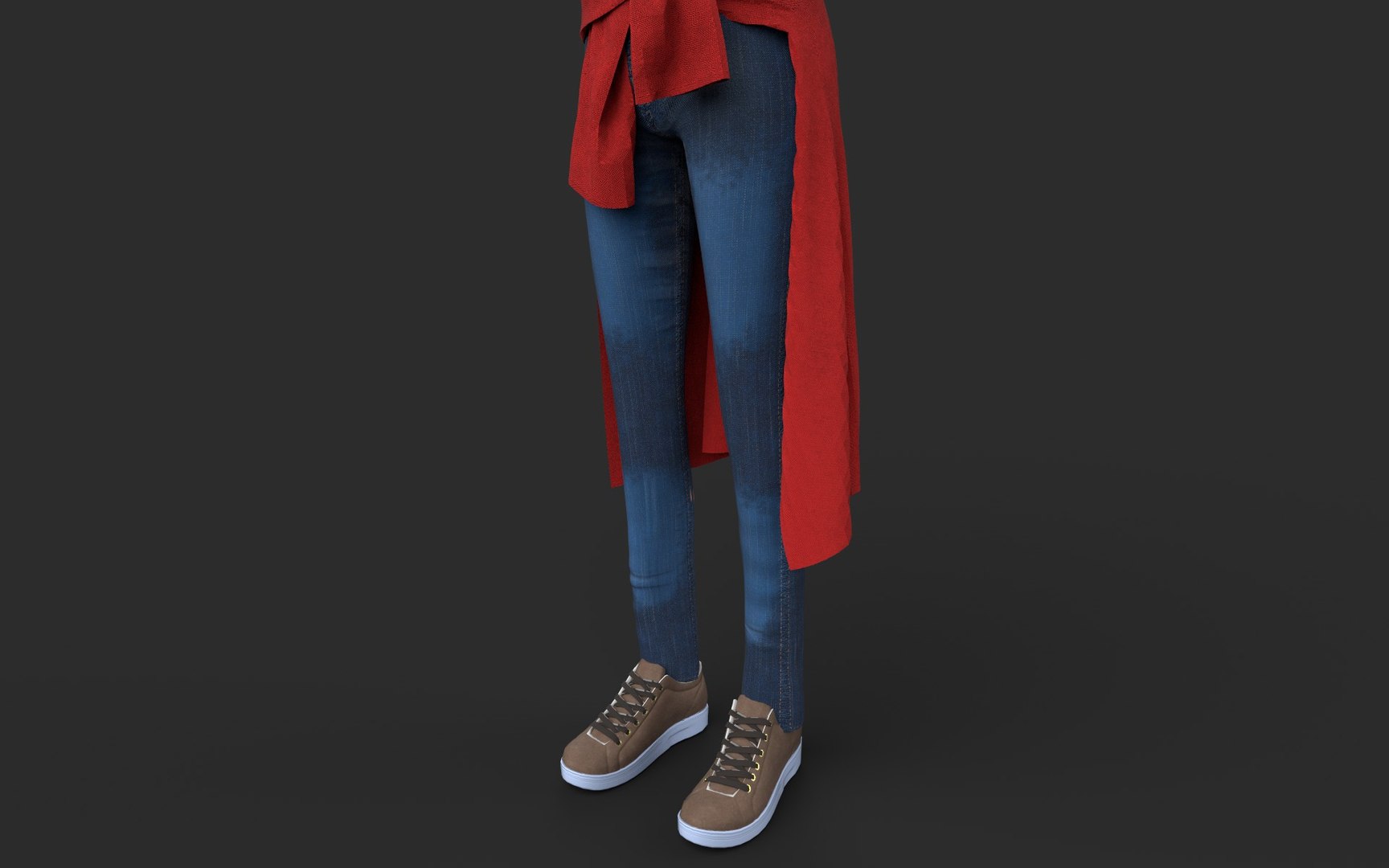 3D stylized modern look female character model - TurboSquid 1531517