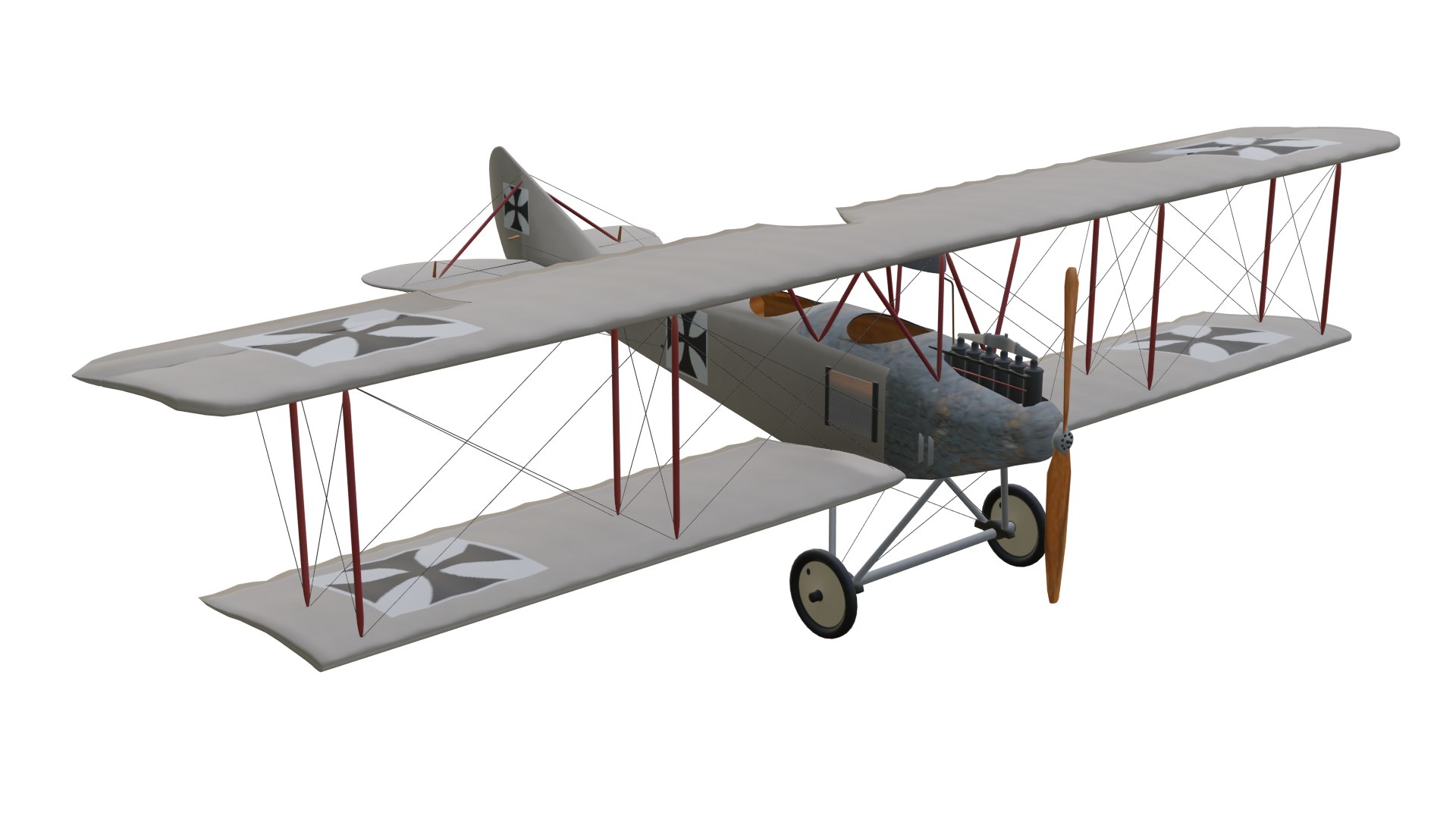 3D Albatros Bii Model - TurboSquid 2341706